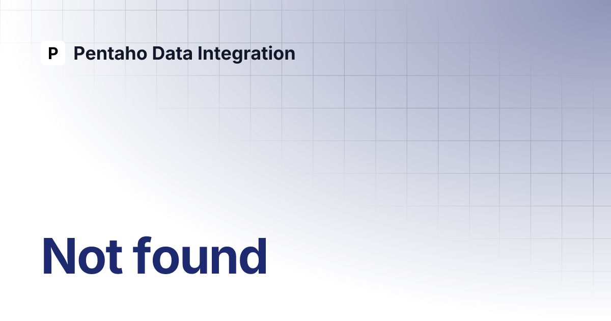Knowledge Check | Pentaho Data Integration Knowledge Check | Pentaho Data Integration